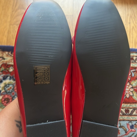 Cider | Shoes | Brand New Never Worn Red Patent Ballerina Flats | Poshmark